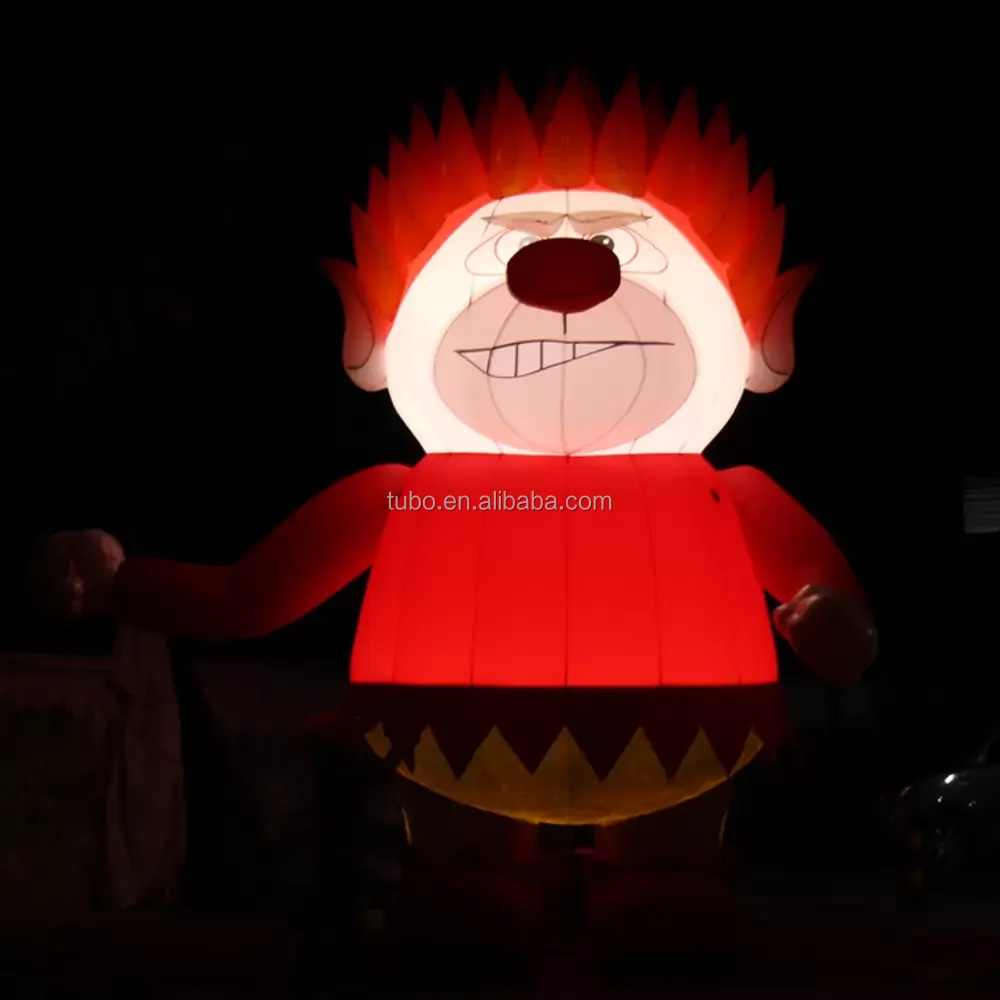 Giant Christmas Decoration - Inflatable Heat Miser with LED Lights