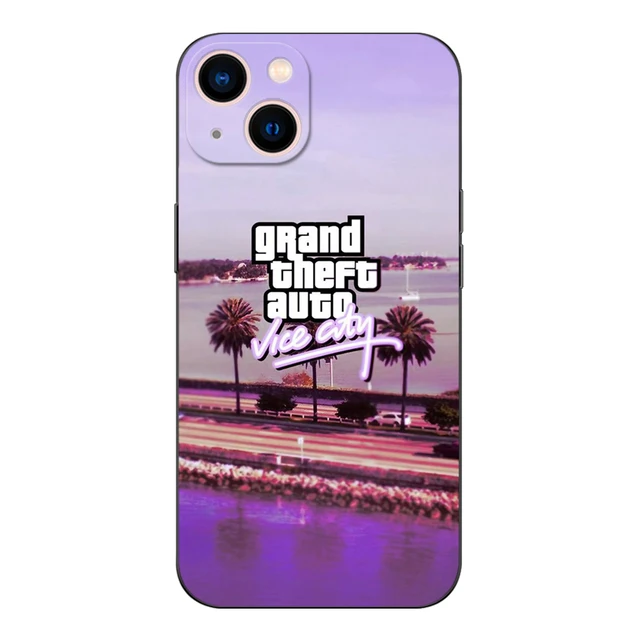 Custom Gta Vice City Silicone Cover For Iphone 11/12/13/14/15 Pro Max ...
