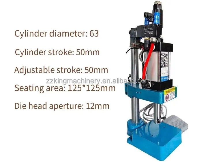 Four Column Pneumatic Punch Press Machine / Pneumatic Multi Hole ...