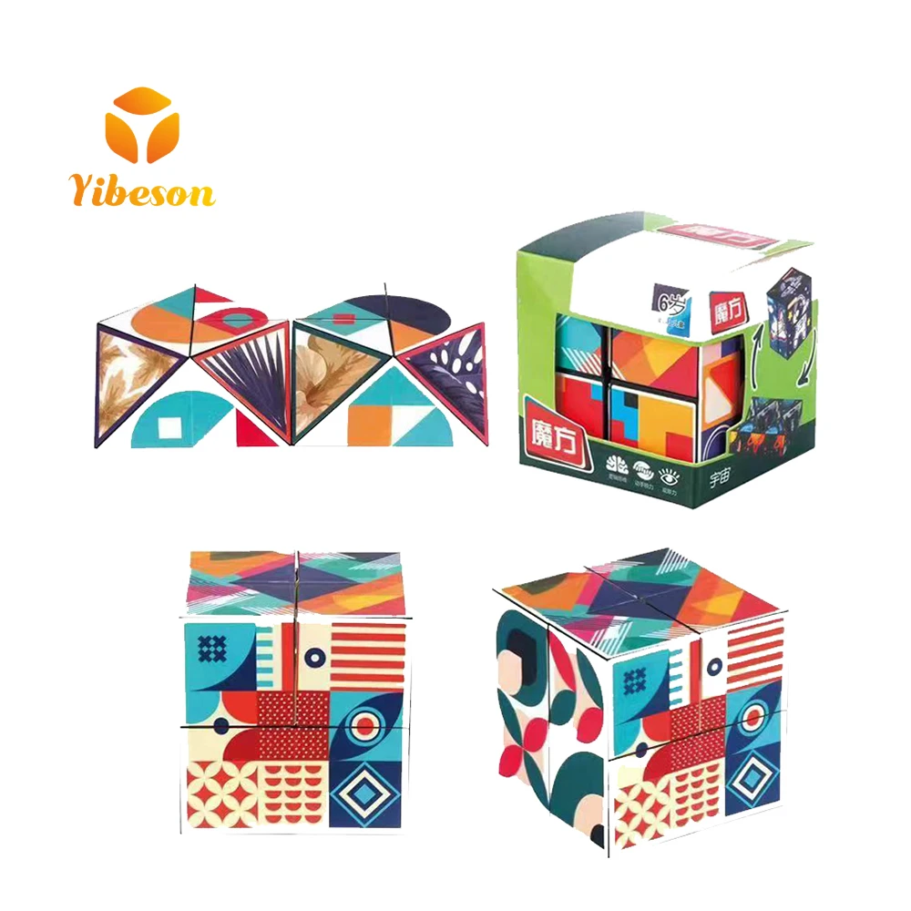 Geometric Flip Decomp Plastic Magic Folding Cube Puzzle Infinity Cube ...