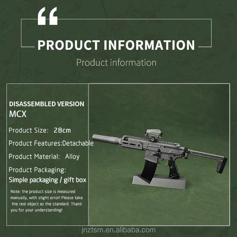Sig Mcx Realistic Toy Guns Teaching Resources Metal Gun Keychain Mini ...