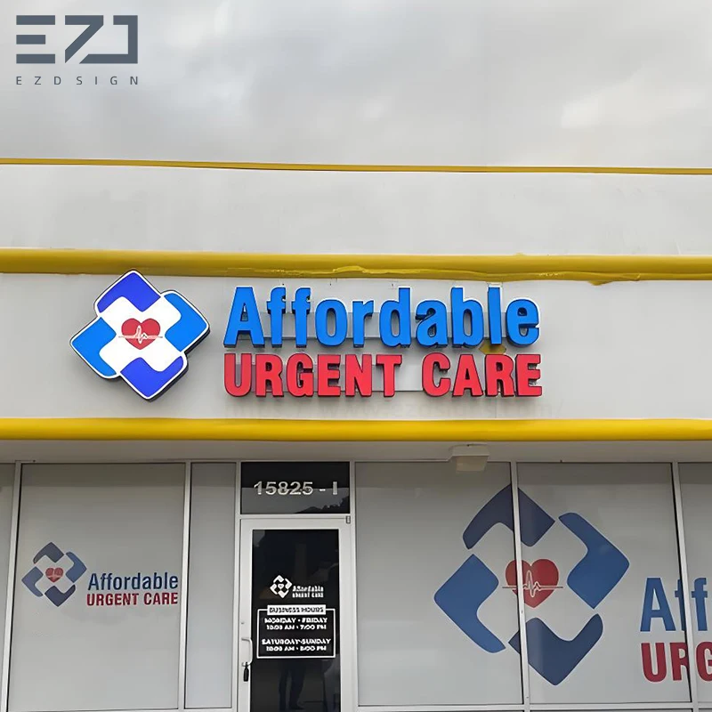 Indian Restaurant LED Storefront Sign - Outdoor Logo Display