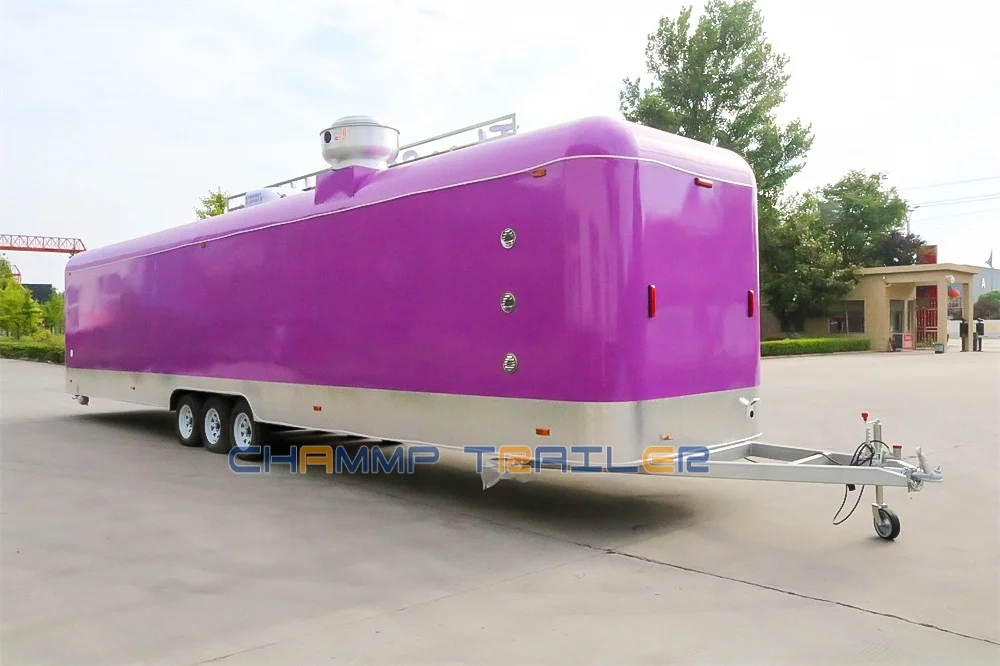 Chammp Fully Equipped Commercial Street BBQ Churros Food Trailer Mobile ...