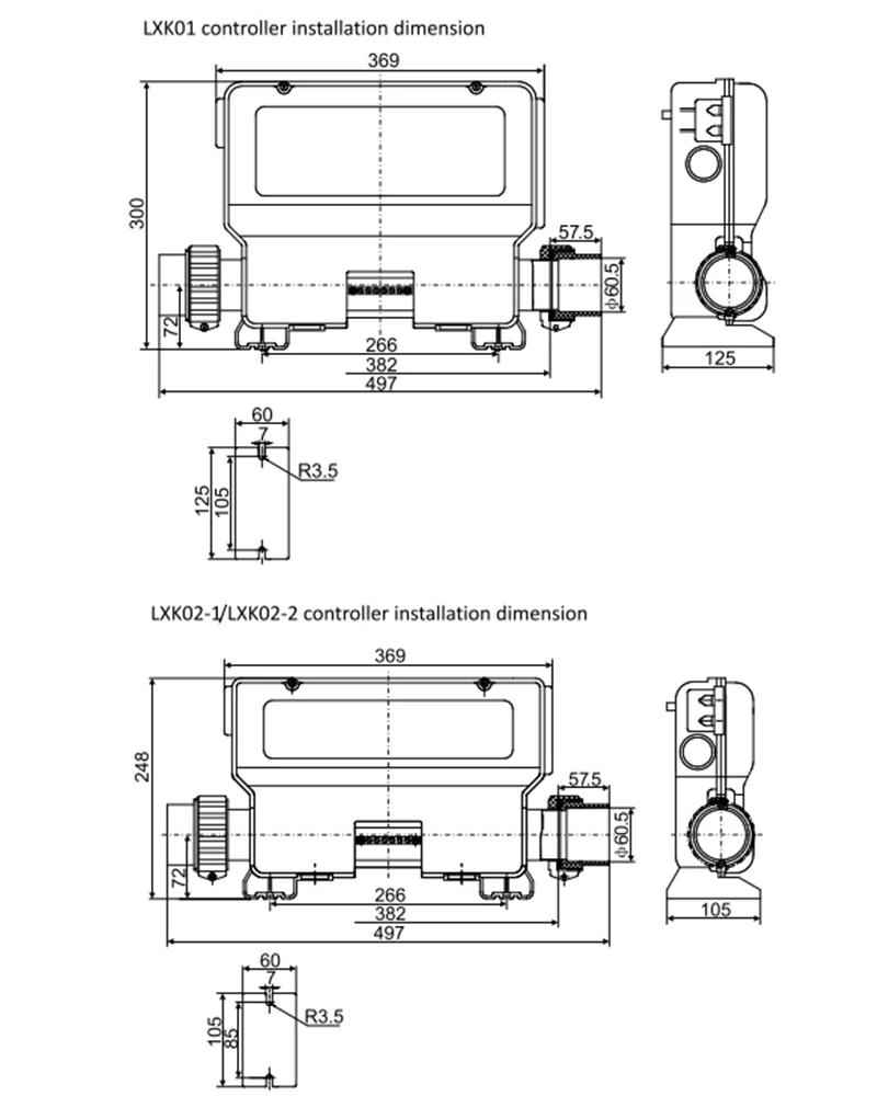 3KW Spa Control System with Panel 4 Pumps Smart Spa Controller