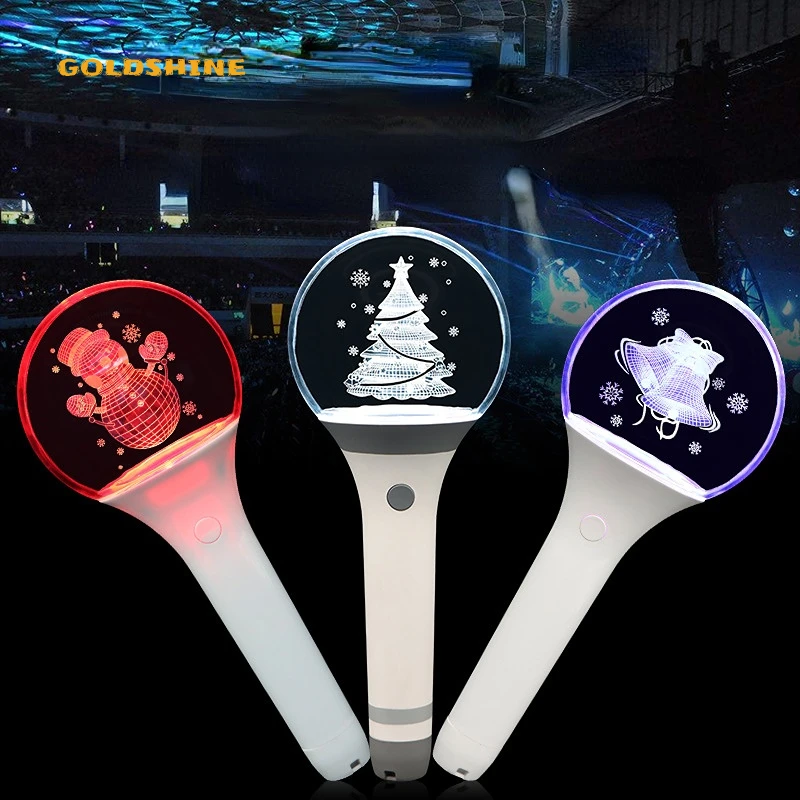 Custom Acrylic K-pop Idol Led Light Stick Christmas Glow Stick Party ...