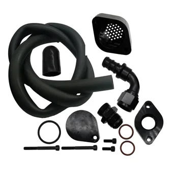 Pcv Reroute Ventilation Kit | Crankcase Vent,Upgrade W/ Baffle Fit For ...
