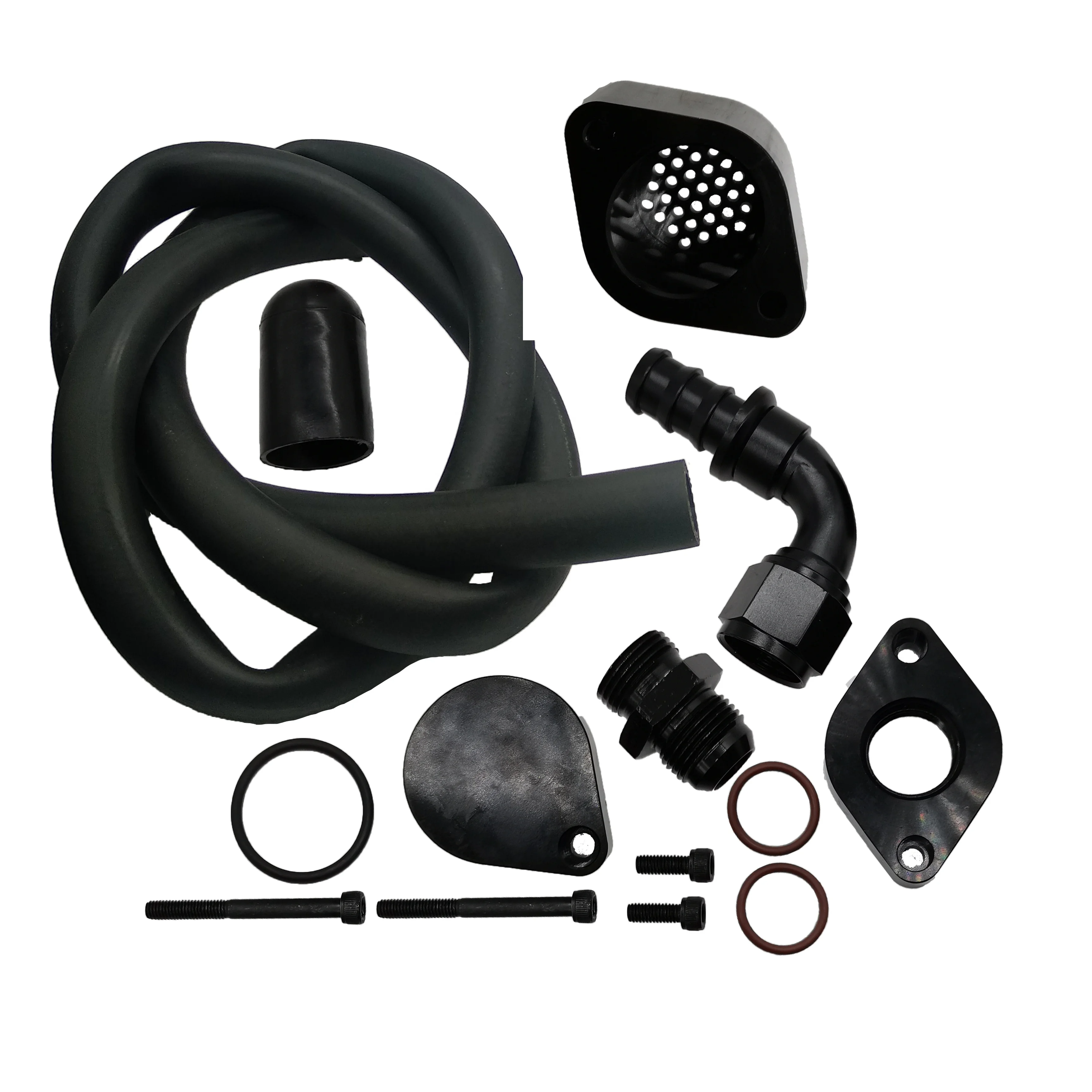 Pcv Reroute Ventilation Kit | Crankcase Vent,Upgrade W/ Baffle Fit For ...