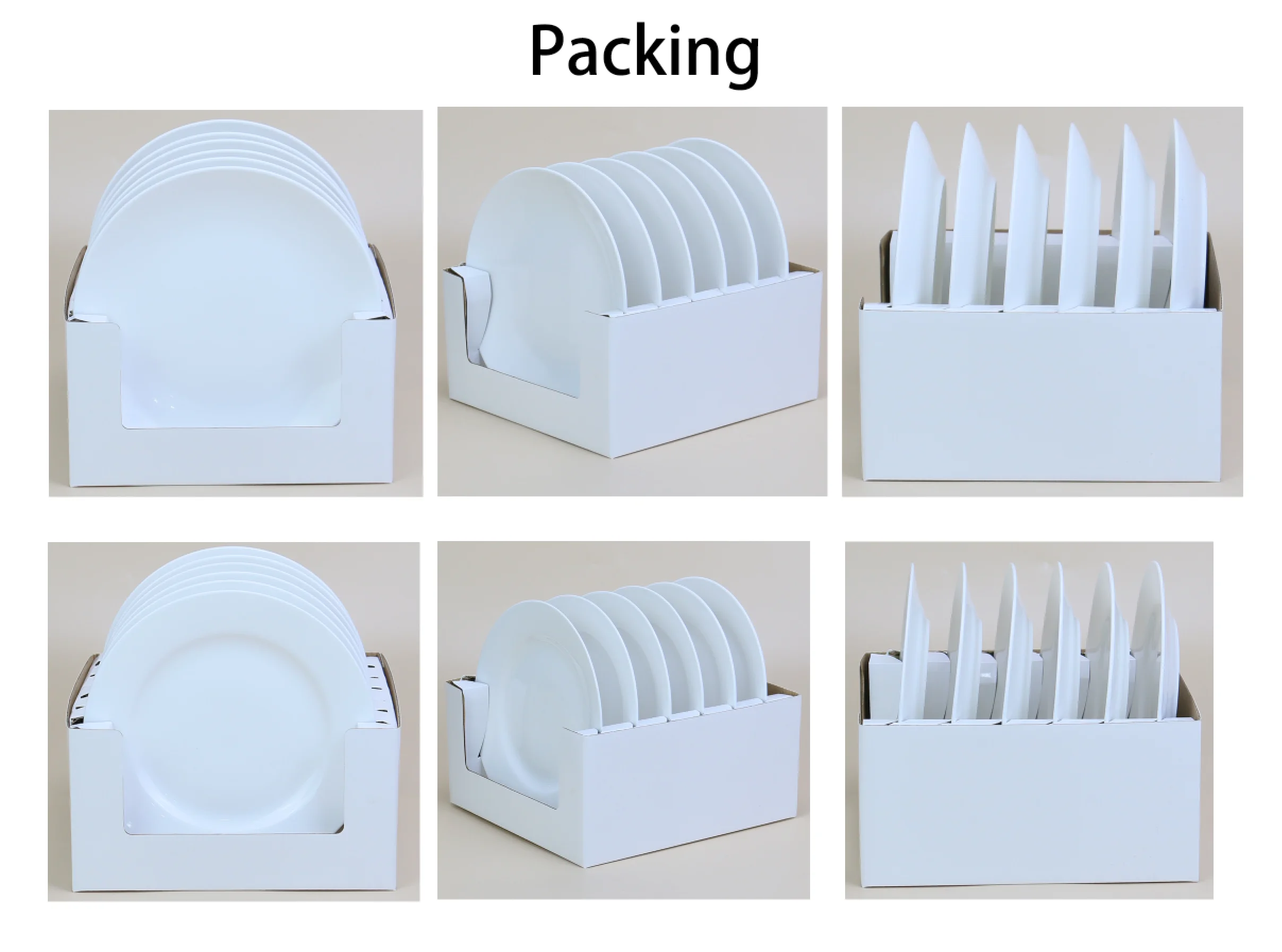 Custom Logo White Glazed Printing Side Plates for Parties