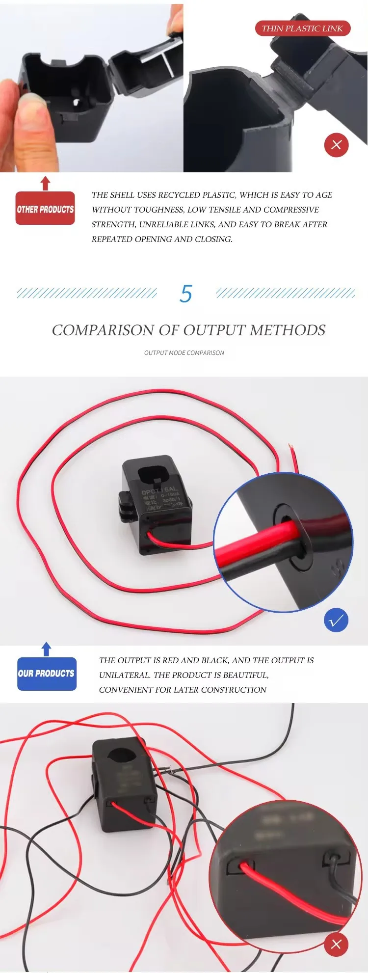 Split Core Current Transformer Kct 36 For 500a 100ma
