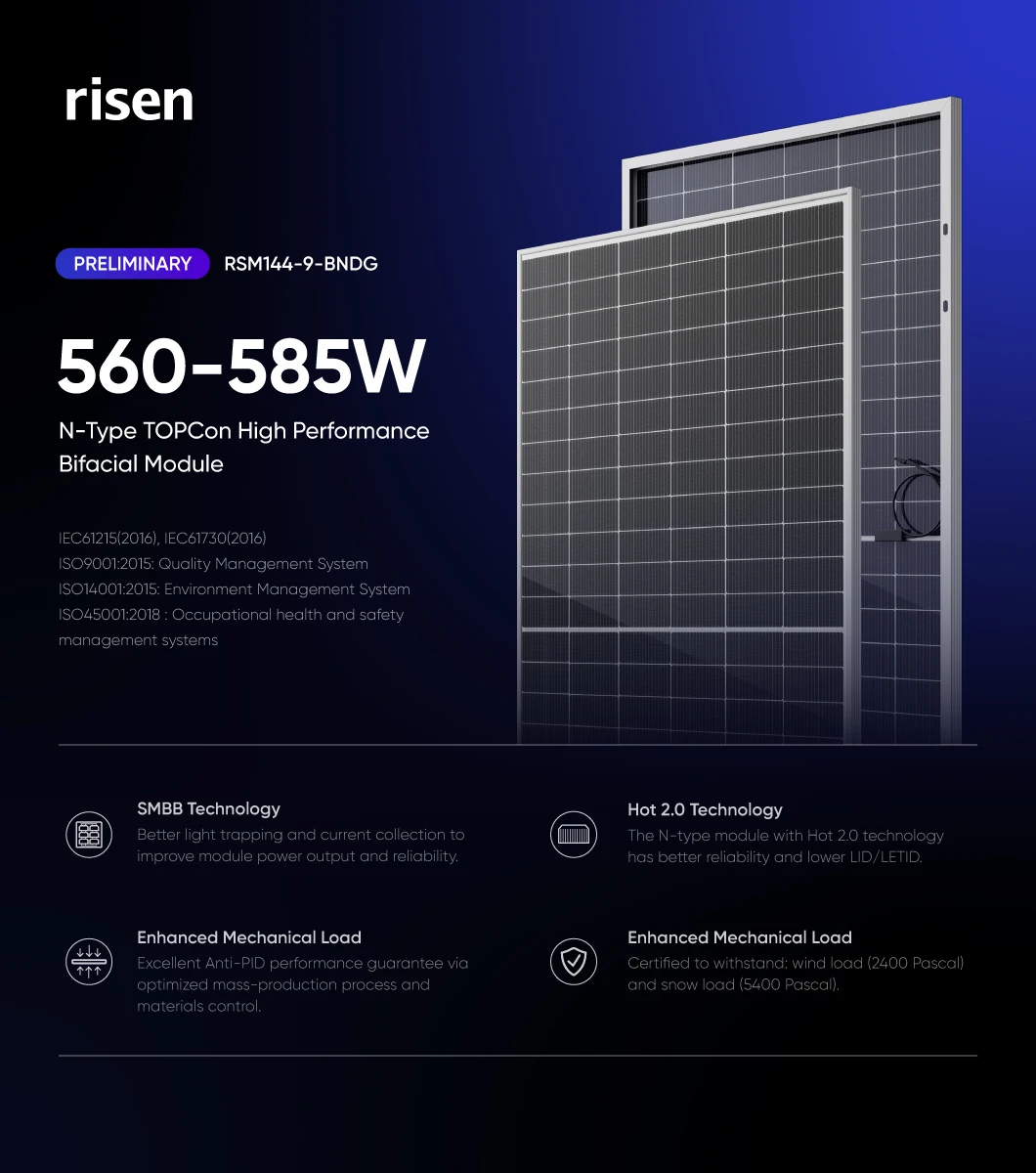 Risen Solar Energy Panels - Efficient and Reliable Power