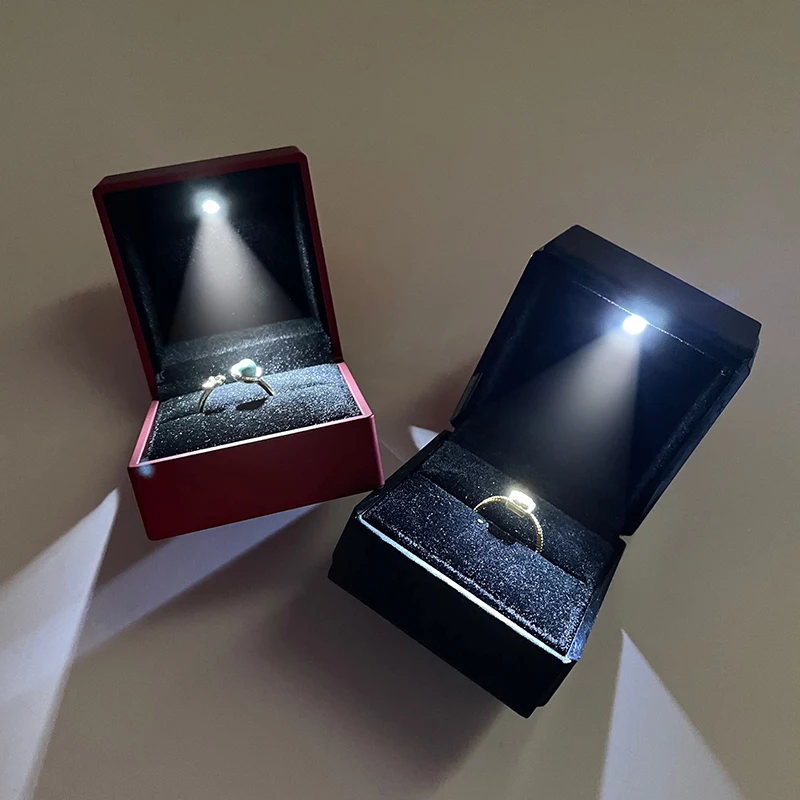 Luxury Jewelry Box with LED Lights - Customizable Design
