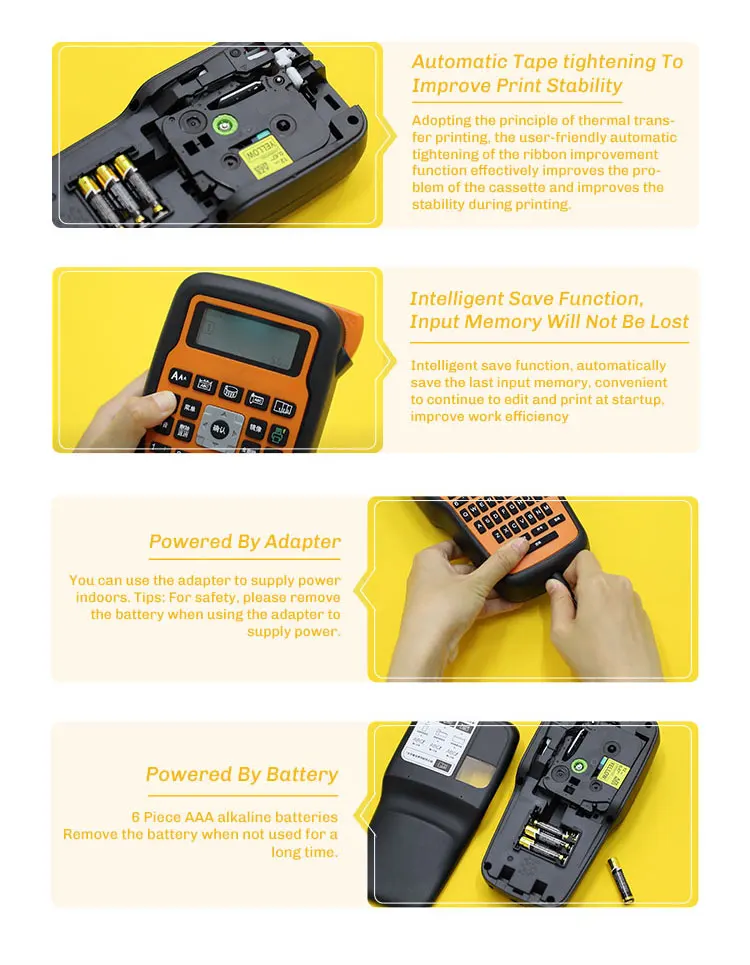 E1000 Pro Portable Label Printer - Efficient & Reliable