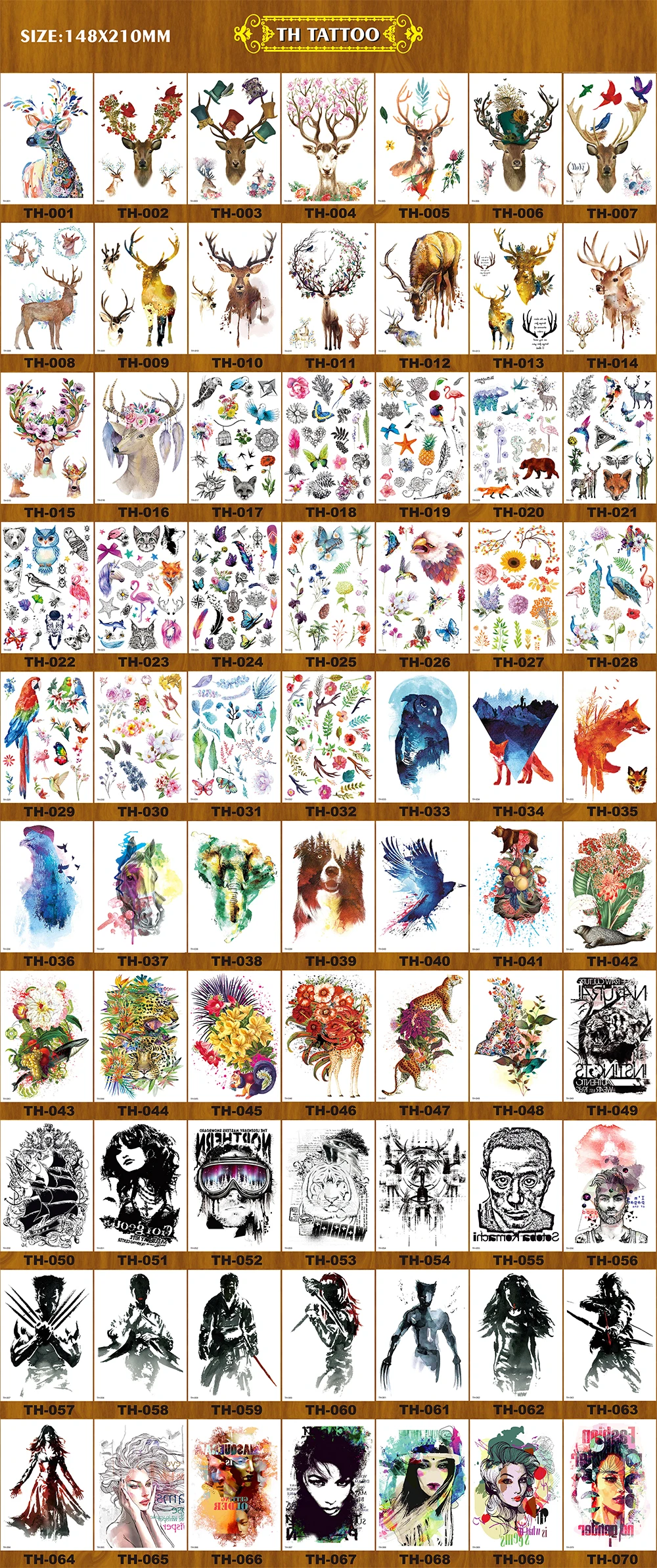 Colorful Tattoo Design Sexy Water Transfer Tattoo Ink Printing ...