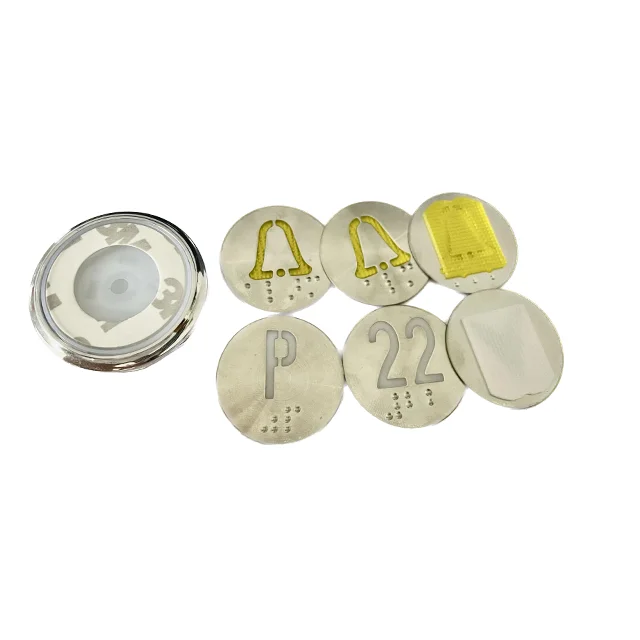 Stainless Steel Round Elevator Button Faceplate Elevator Button Cover ...