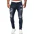 Fashion Hip Hop Streetwear Skinny Ripped Damage Trousers Scratch ...