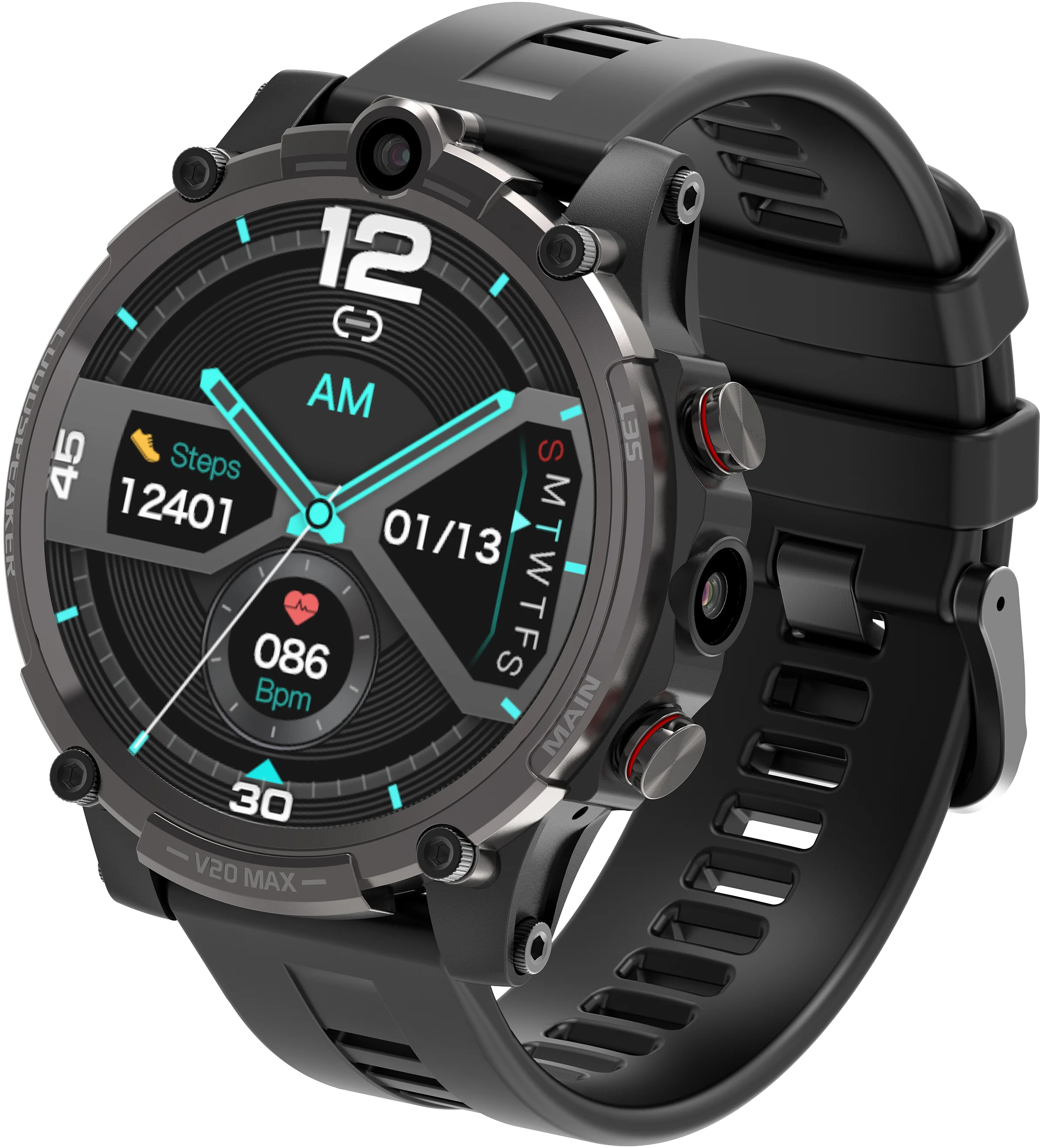 Round Smart Watch GPS Sport Tracking Big Battery Outdoor Customized ...