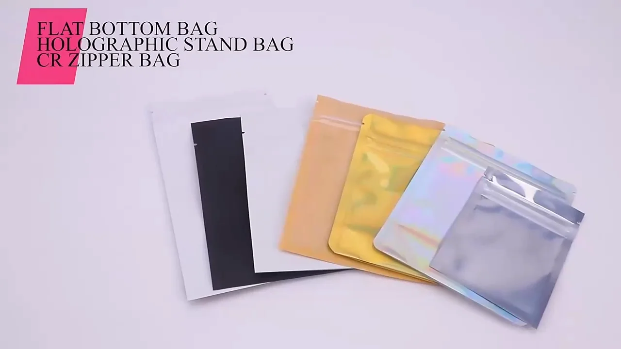 Custom Transparent Rainbow Clear Front Silver Aluminized Plastic Mini ...