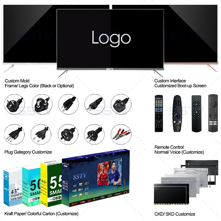 Sstv Oled Tv 50 Inch 4k Slim Flat Screen Smart Tv Android Television ...