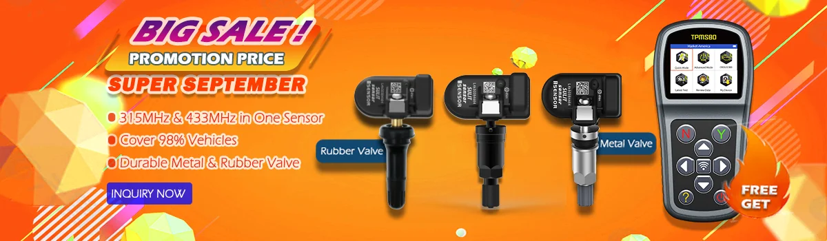 Cgsulit Ts01 Programmable Rubber And Metal Valve Car Tpms Tire Internal Pressure Monitoring ...