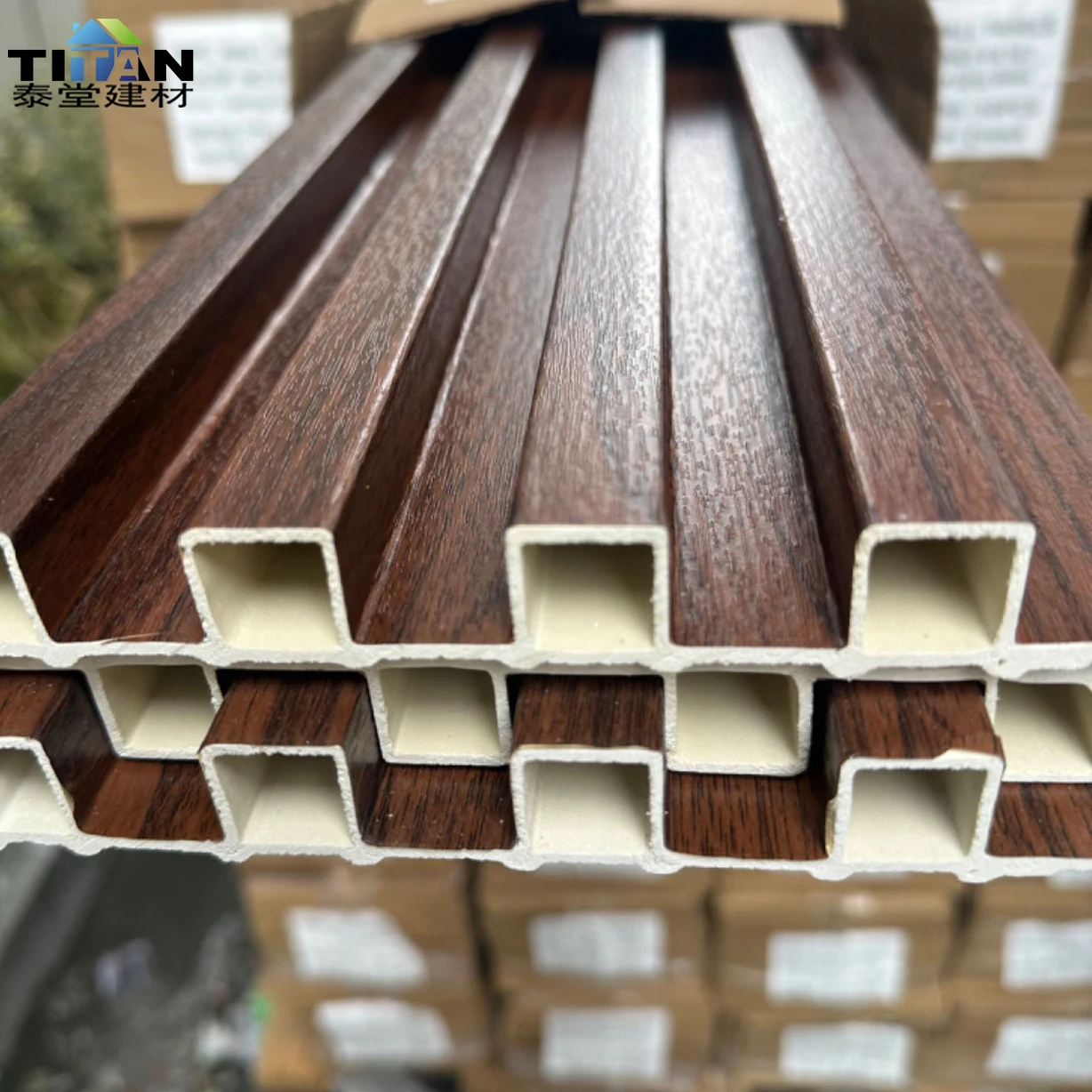 Wpc Corrugated Panel Indoor Wall Panneles Length 9.5 Feet Panel De ...