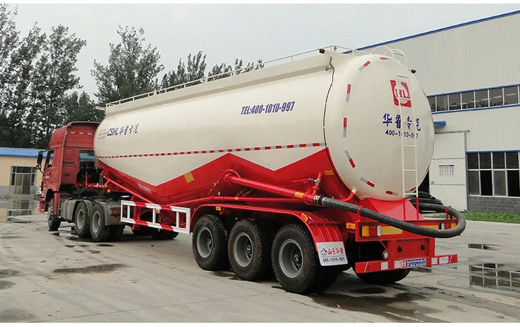 60 Ton Tanker Storage Tank Dry Powder Bulk Cement Trailers