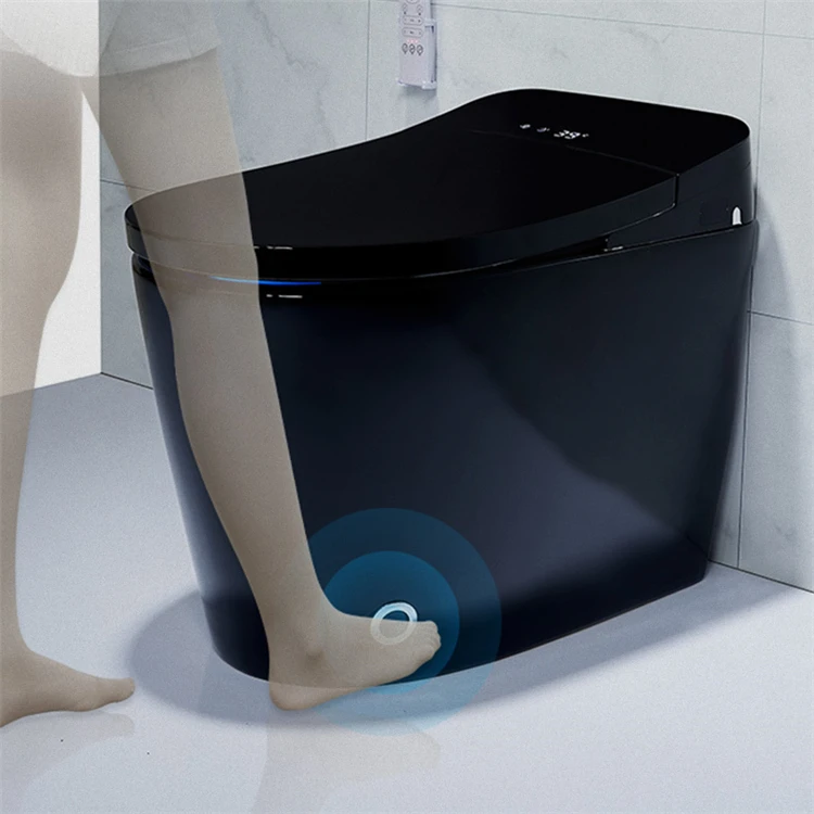 Drying Black Wc Pan Cyclone Flushing S-trap Floor Mounted Villa ...