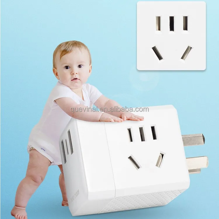 Creative Rubik's Cube Plug Multifunctional Power Adapter Travel Plug ...