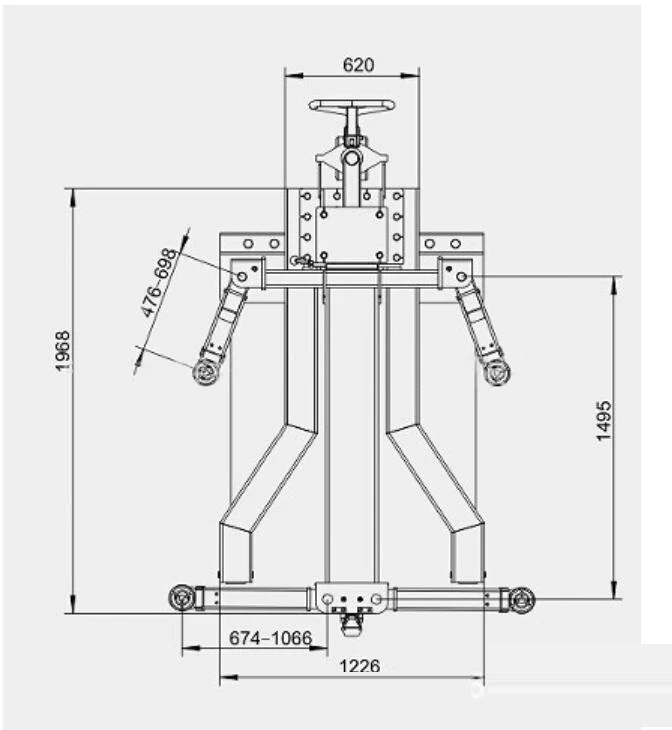 Heavy Duty Single Column Mobile Lift 2.7 Ton Portable Single Post Car ...