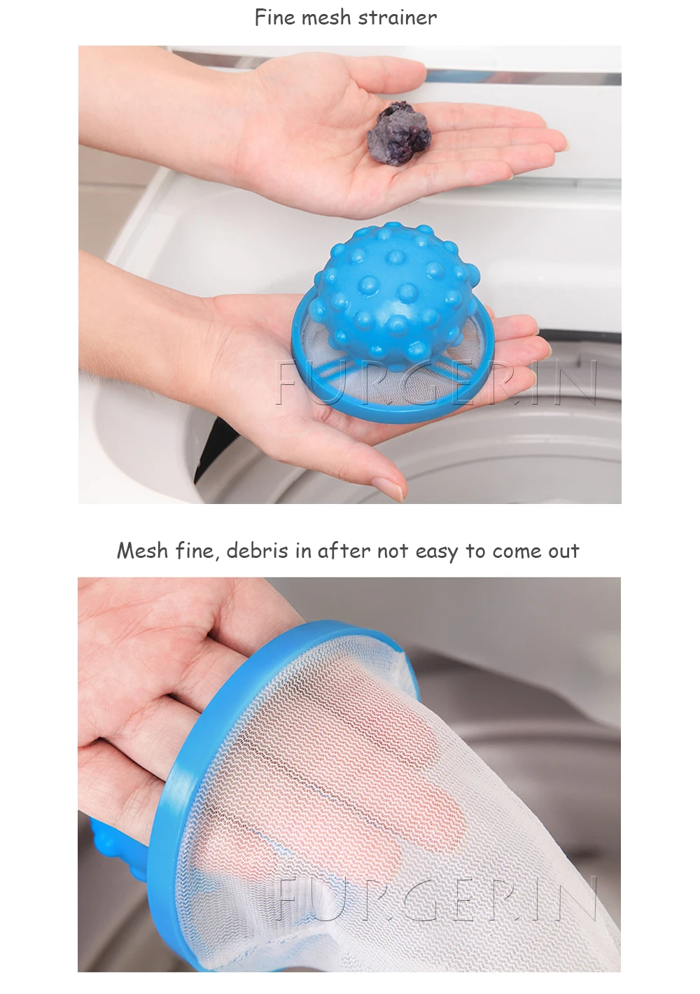 Washing Machine Floater Filter Mesh Bag Hair Remover