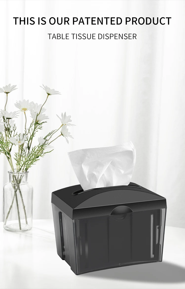 CDWK White Table Top Tissue Dispenser - Large Capacity