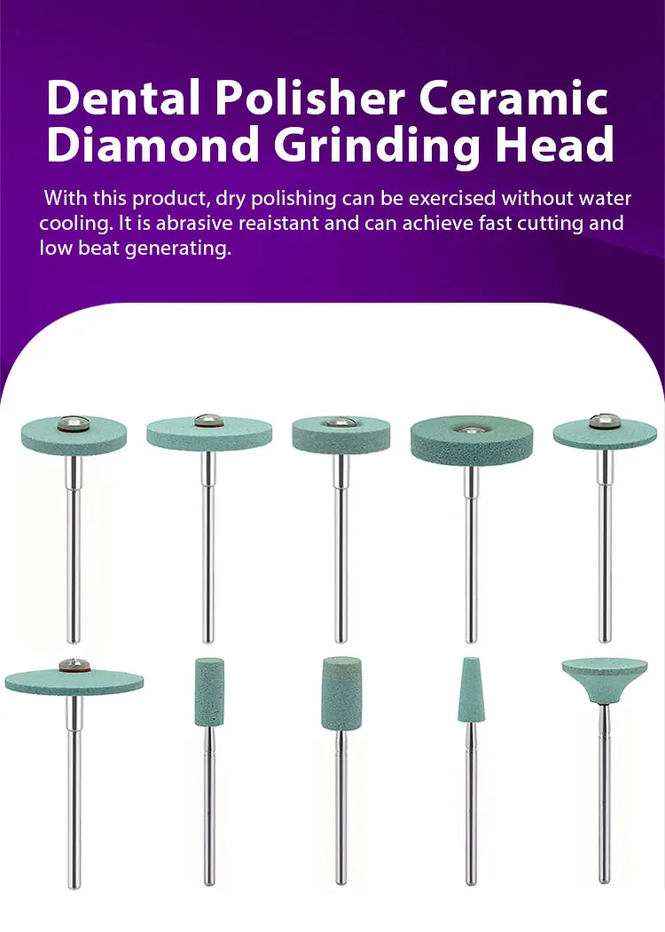 Dental Diamond Burs Composite Silicone Rubber Polishing Bur of Dental ...
