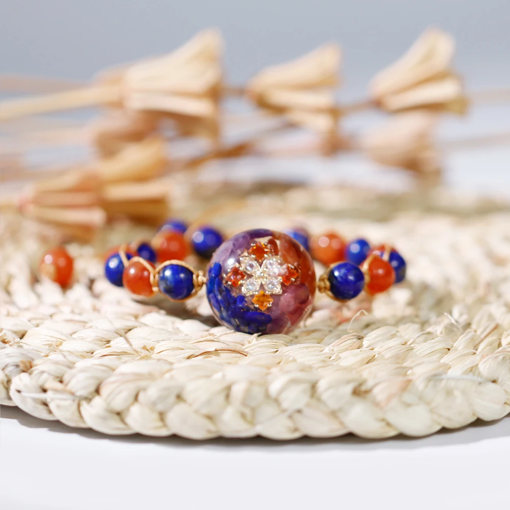 Orgonite Bracelet Chakra Healing Crystals Bracelet Yoga Stone 8mm Beads ...