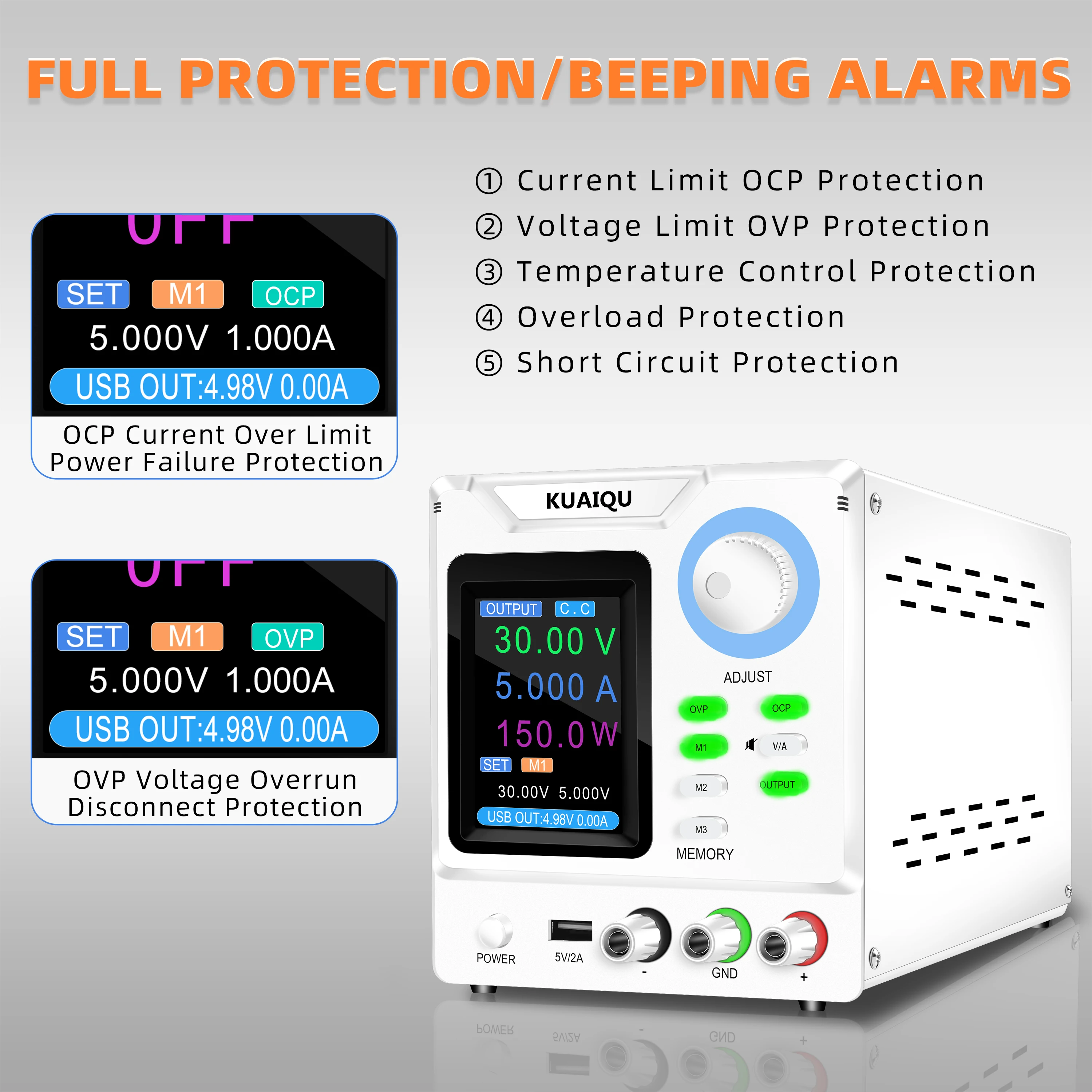 KORAD KA3005P 30V 5A Programmable DC Power Supply for Lab Testing and ...