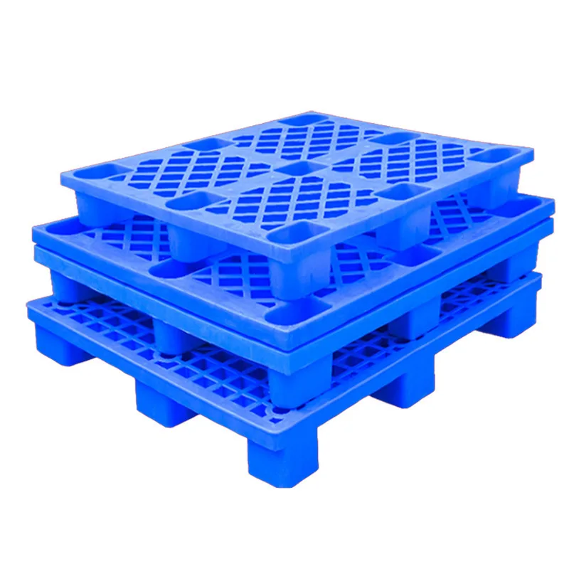 Flat Top Floor Stacking Nine Legs Plastic Pallet Moistureproof Plastic ...