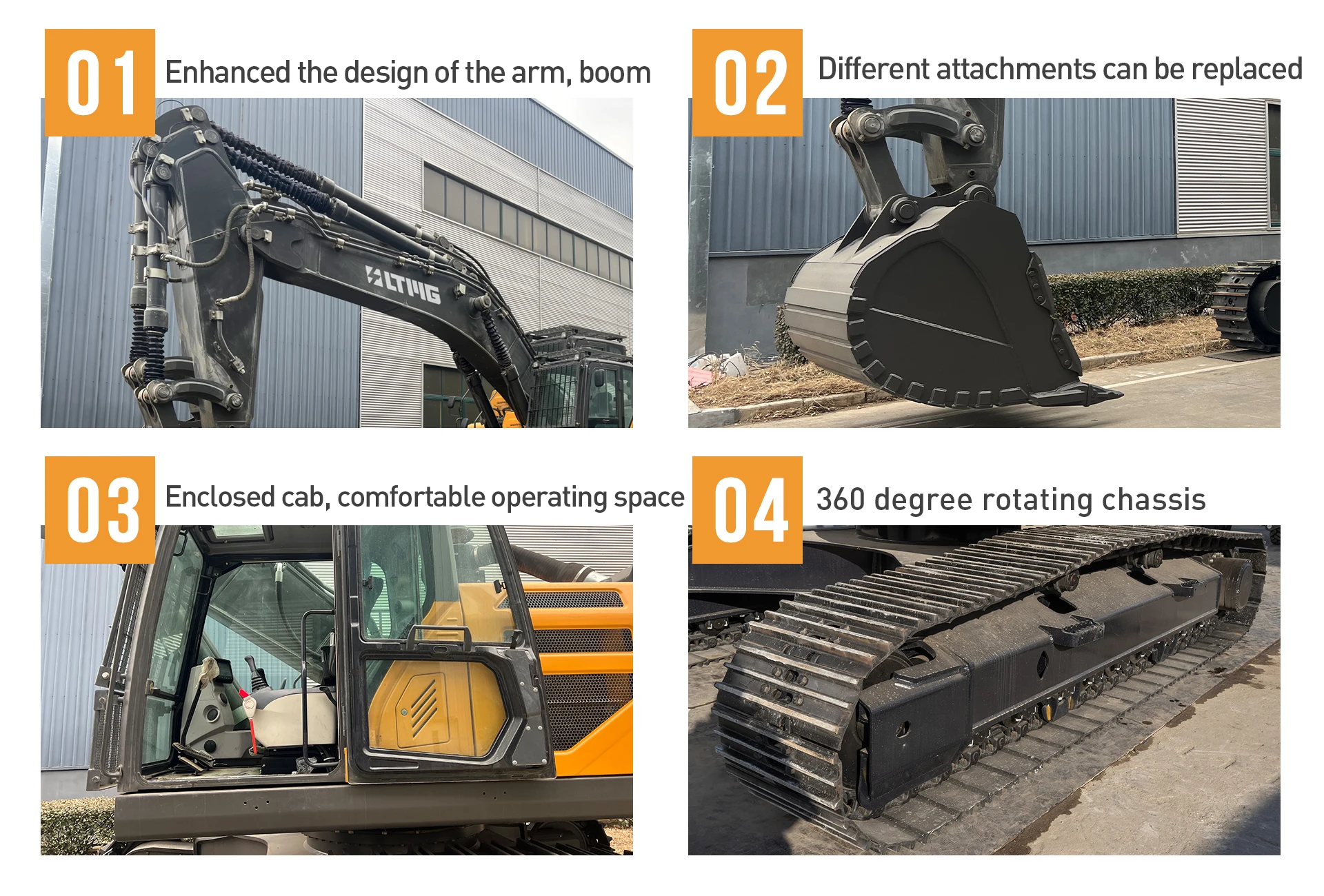 LTE600 Bucket Excavator 60000KG Crawler Excavator with American Engine ...