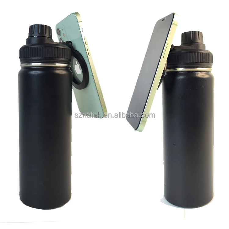 Water Bottle Magnet Top Magnetic Lid Water Bottle Phone Holder ...