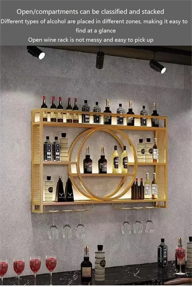 European Style Minimalist Wine Storage Display Rack