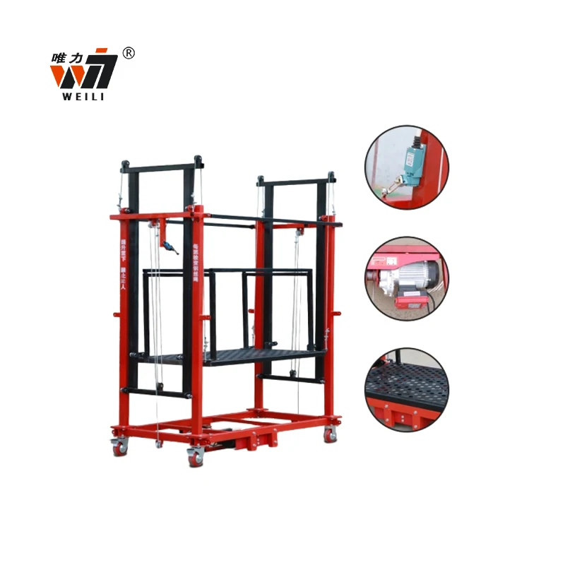 Electric Motorized Scaffolding 500kg Lifting Scaffold Platforms 10m ...