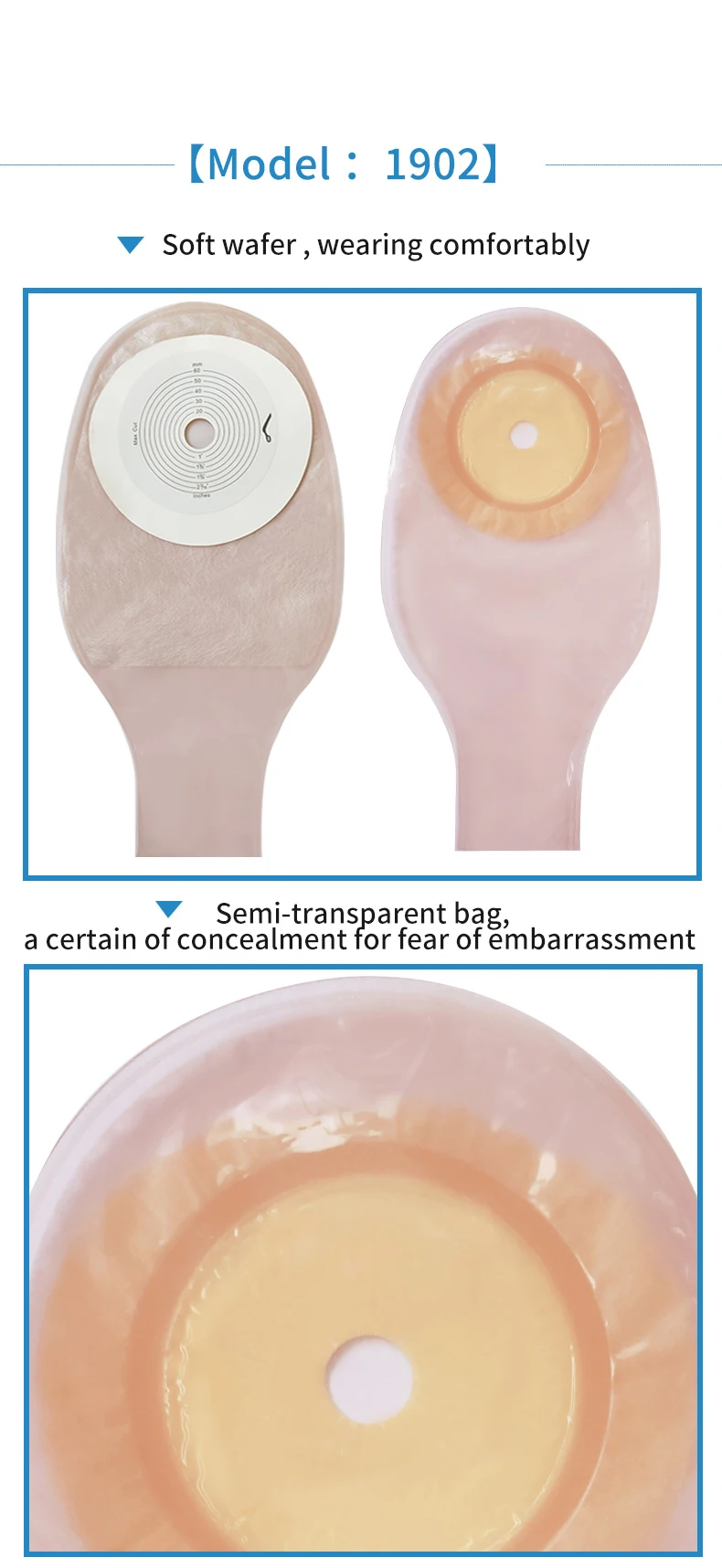 Steadlive 60mm Drainable Stoma Colostomy Bag with Carbon Filter – CE ...