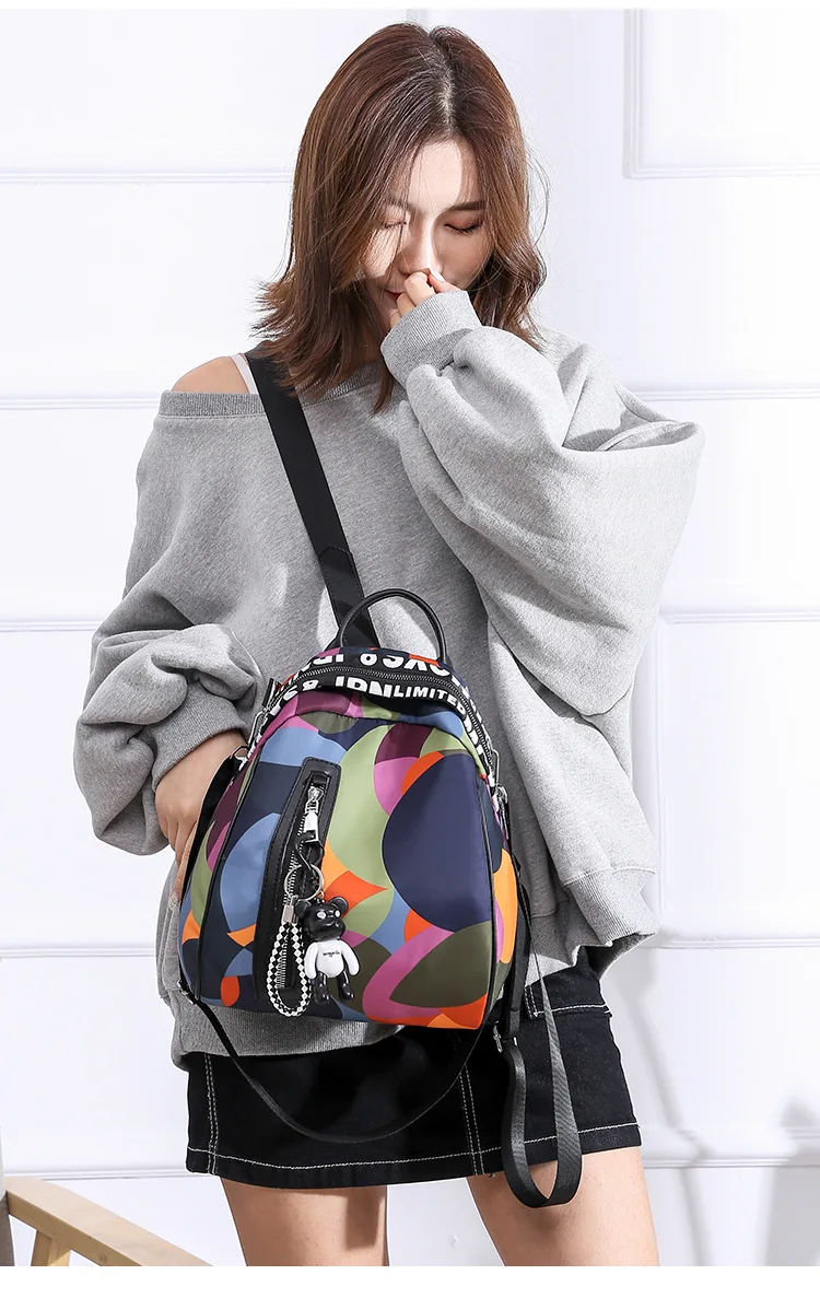Fashion Colorful Mini Female Anti Thief Backpack Bag Women Cute Small ...