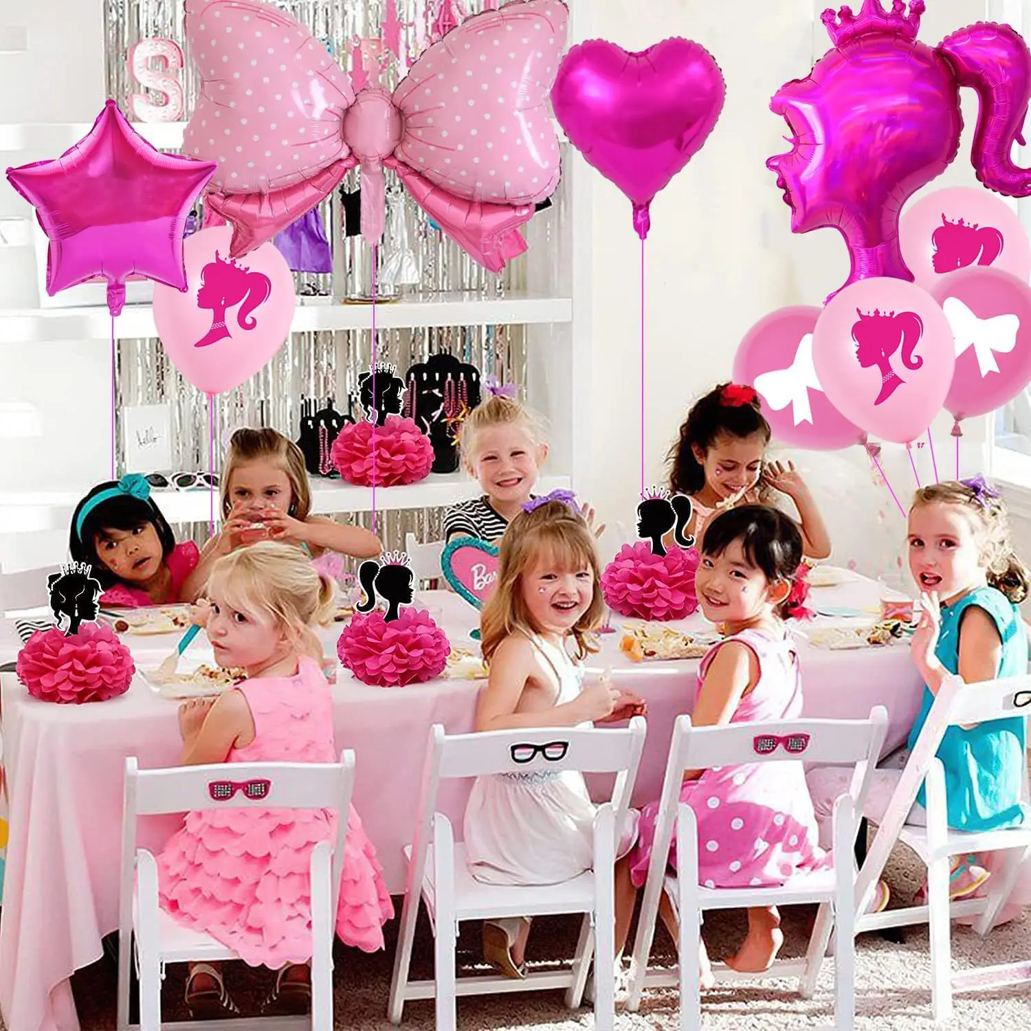 Princess Balloons Girl Birthday Party Supplies Foil Balloons Girl ...