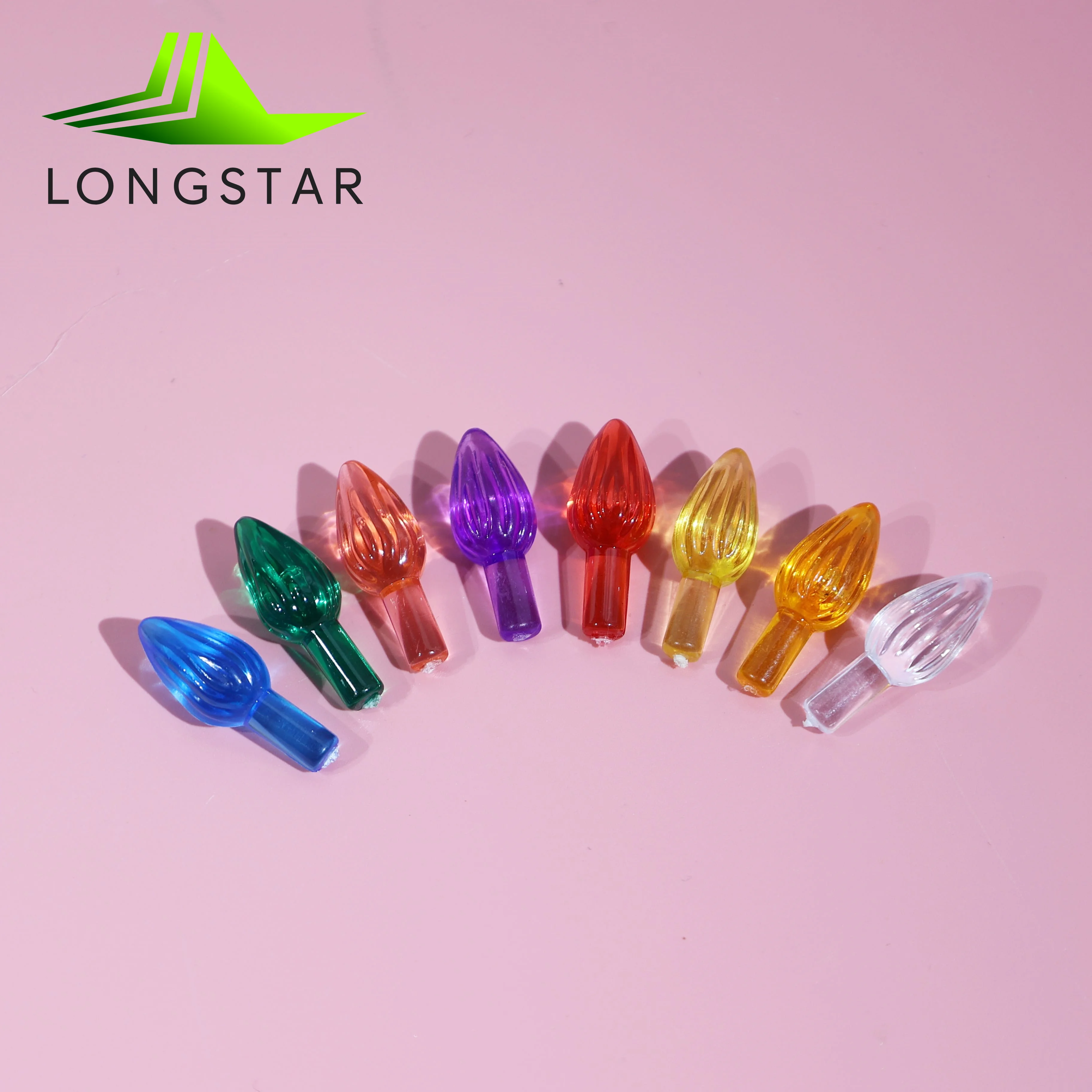 Factory Ceramic Christmas Tree Bulbs Light Replacement 15*40mm Acrylic ...