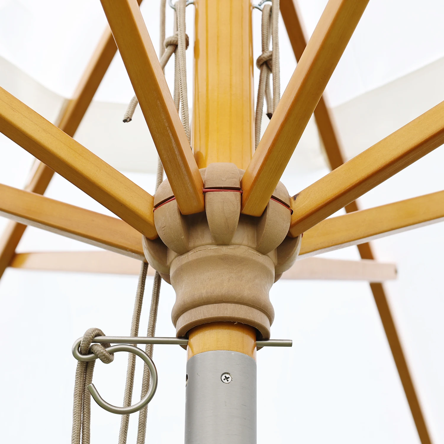 Elegant Large Wood Garden Parasols - Enhance Your Outdoor Space! - Buy ...