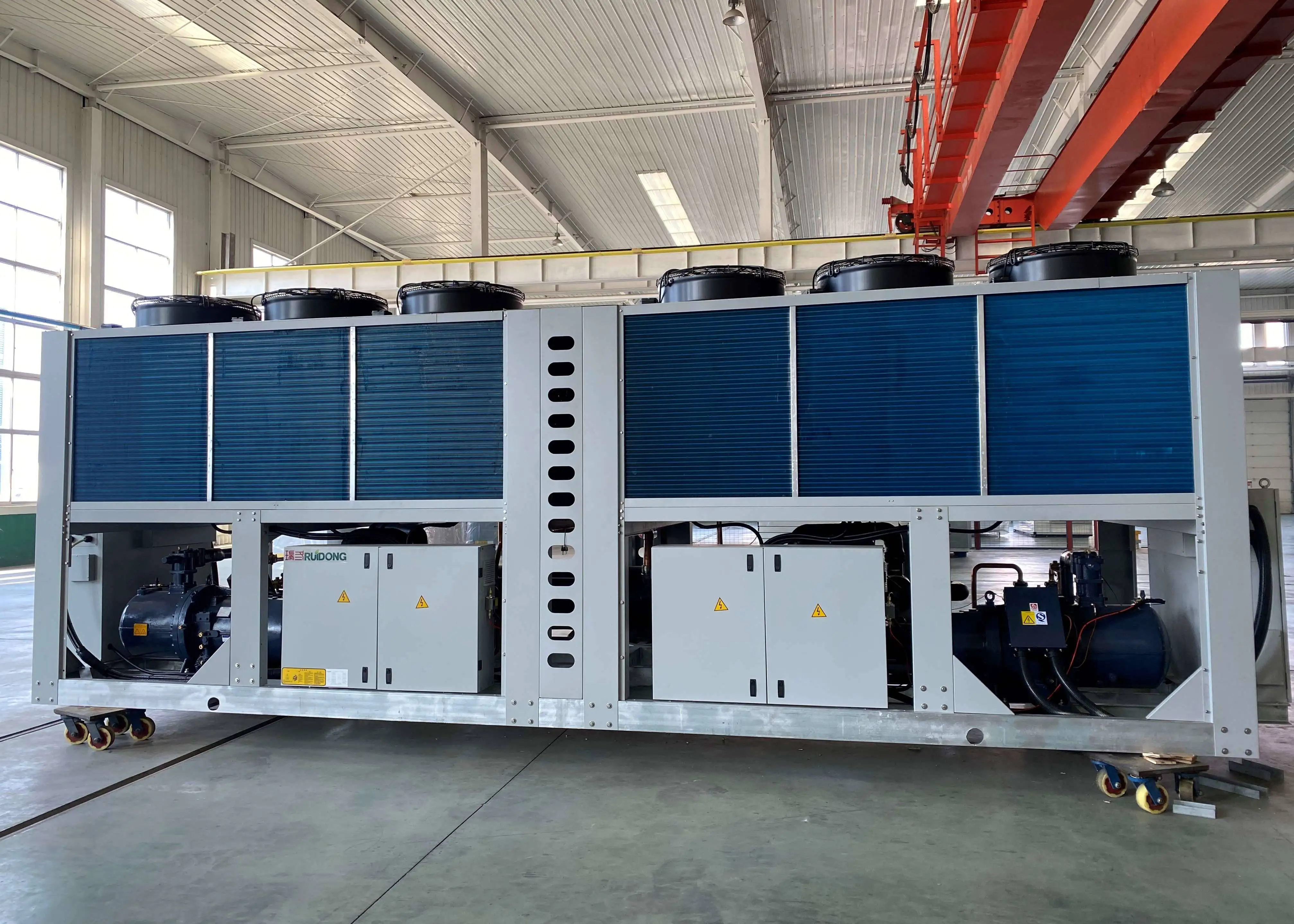 Industrial Chiller HVAC Air Conditioner Air Cooling Screw Chiller Unit ...