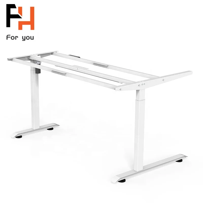 black steel metal office table frame height adjustable table frame ...