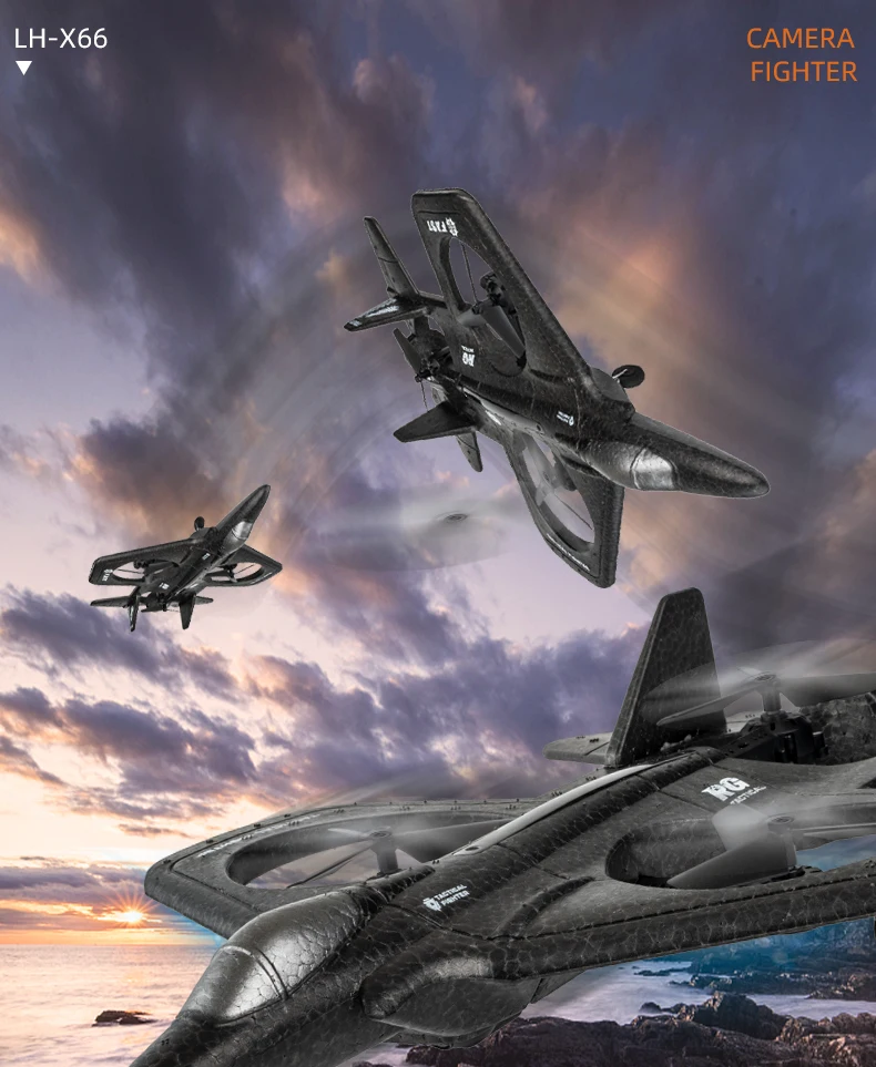 New Arrival Lh X66 Wifi Camera Remote Control Jetplane 2.4g 360 Stunt ...