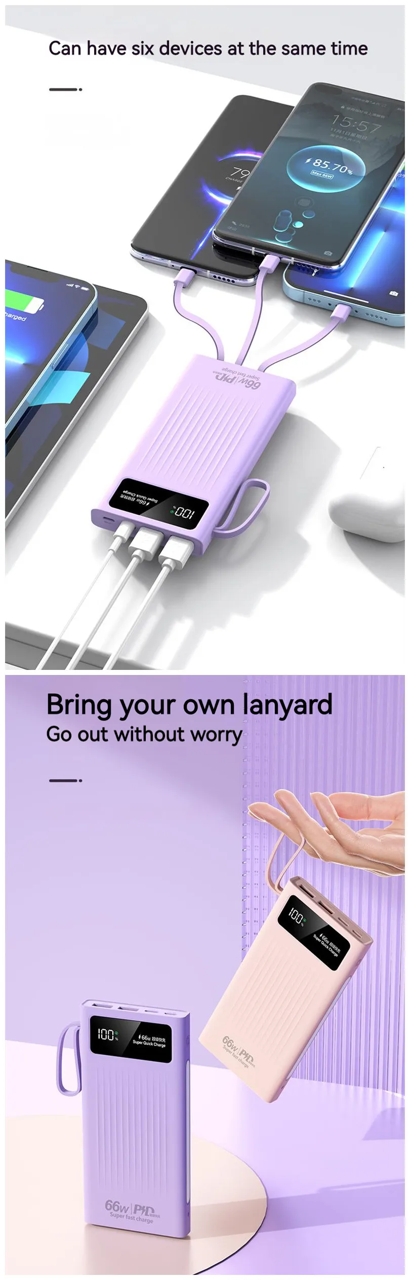 PD66W Powerbank - High Capacity, Fast Charging Solution