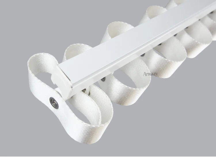 Modern Luxury Ripple Fold Ceiling Track Curtain Wave Curtain Poles ...