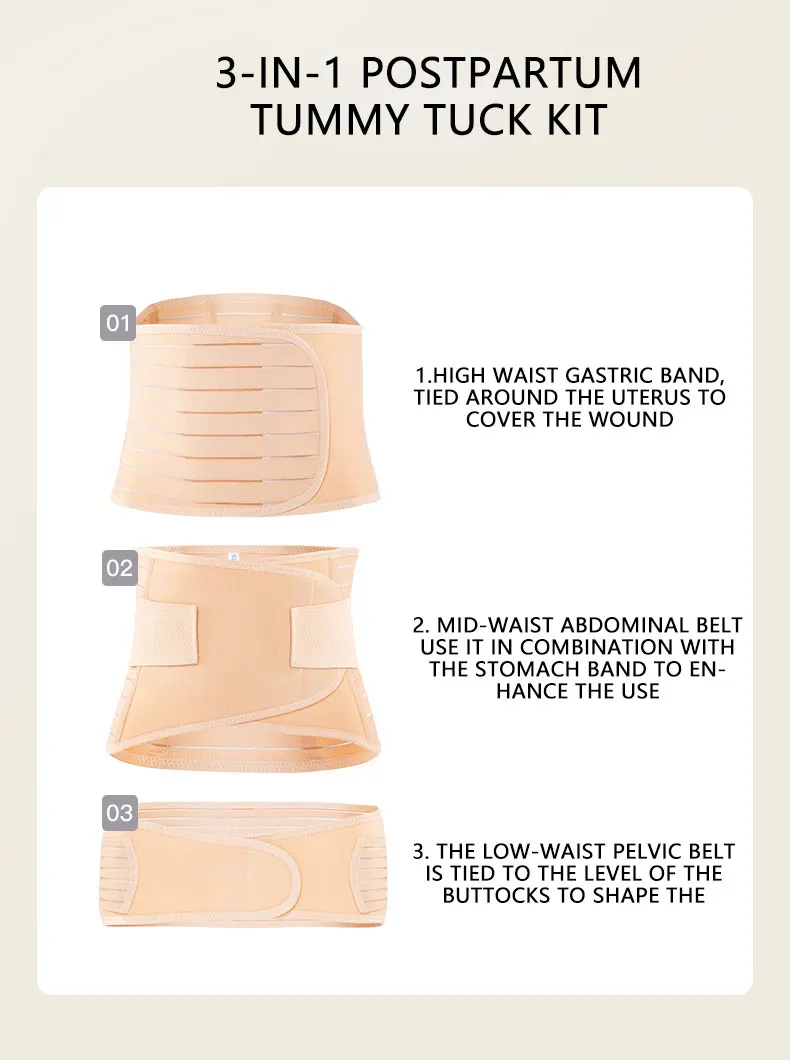 Postpartum Support Belt - Abdominal Binder & Compression Wrap