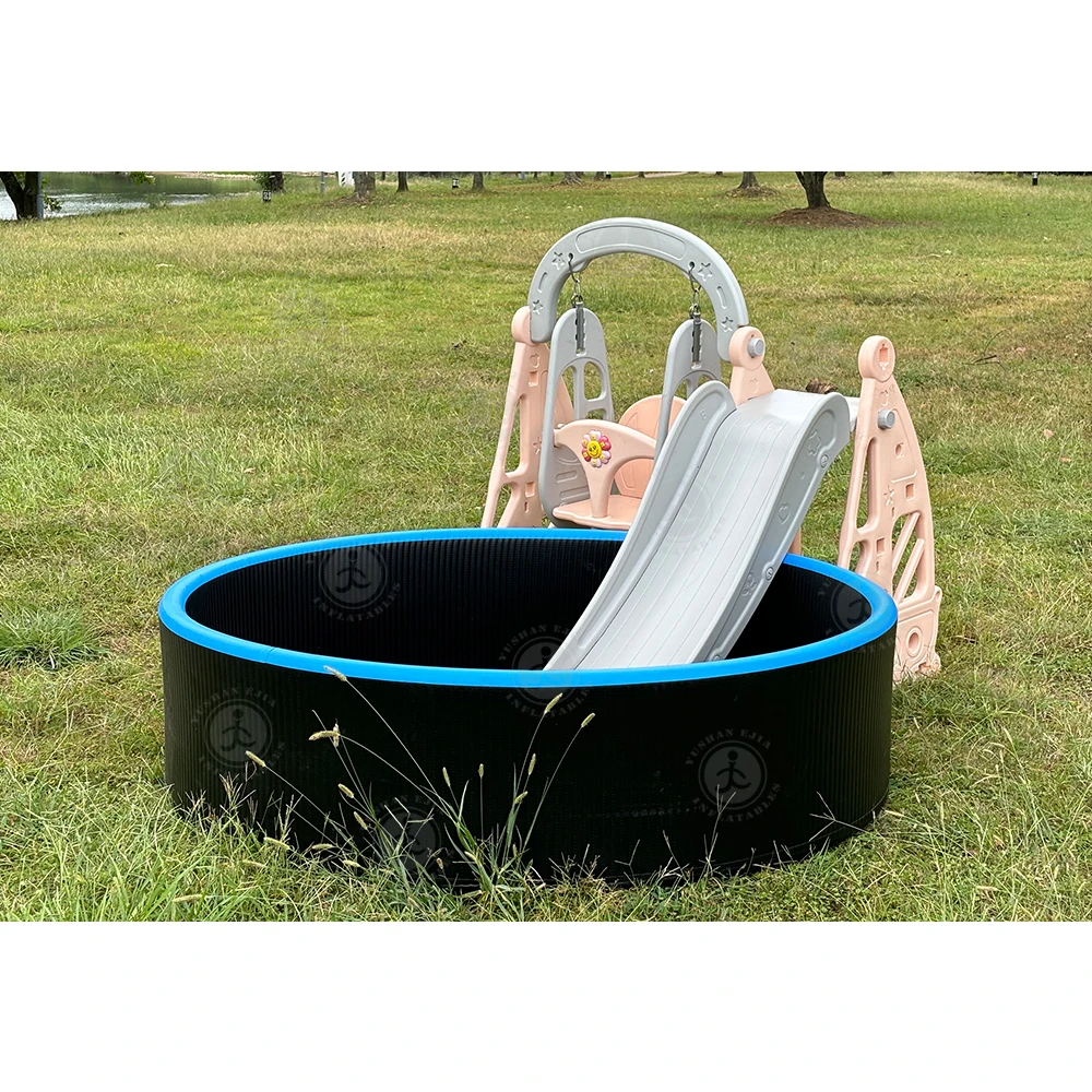 Kids Drop Stitch Inflatable Pool Ocean Ball Pit Swing Sliding Pool ...